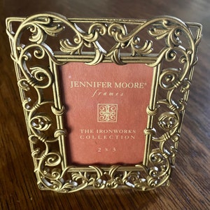 Embossed Metal Frame Antique Gold Jennifer Moore Iron Works Collection ...