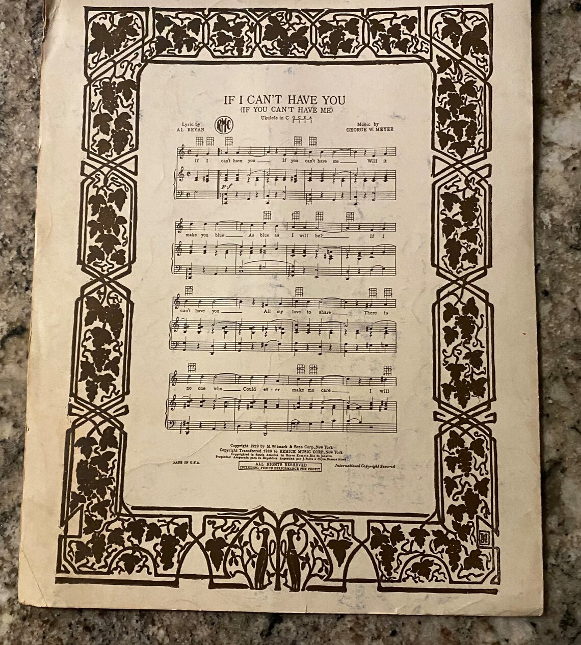 1927 Sheet Music Forgive Me by Jack Yellen & Milton Ager - Etsy