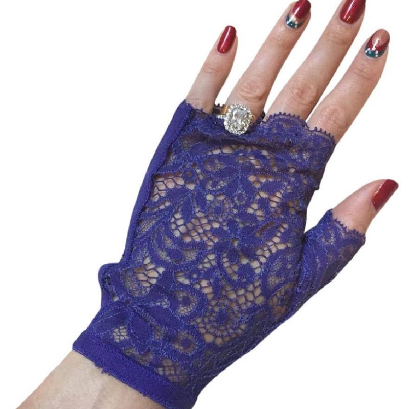 Fingerless Lace Gloves - Etsy