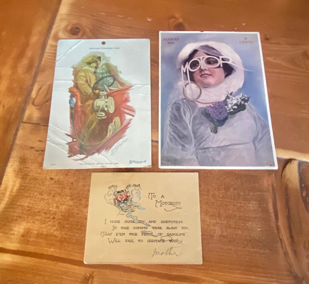 Postcards From Cover of MOTOR Magazine “the Advent of the Auto Era ...