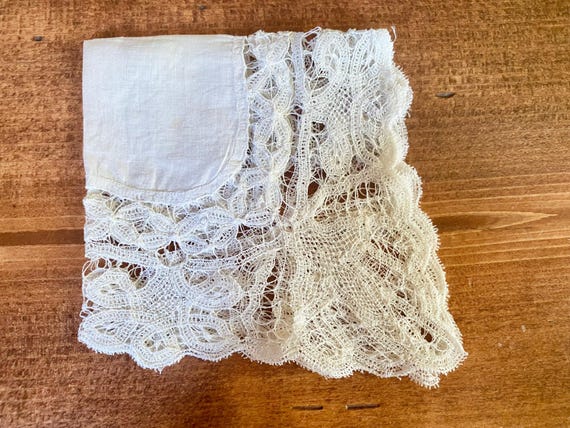 Antique Handmade Lace Hankie/ Hanky/ Handkerchief Vic… - Gem