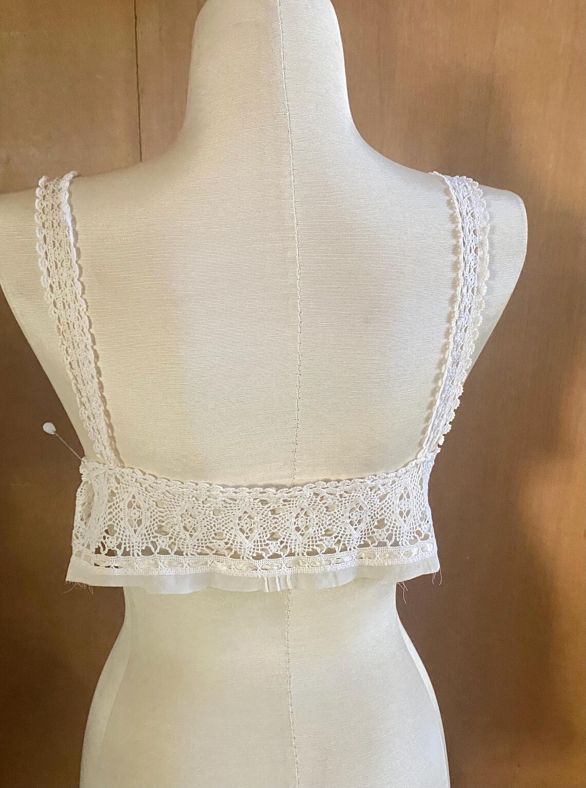 Antique Yoke Hand Crocheted Bobbin Belgian Lace Remnant From 1800s ...