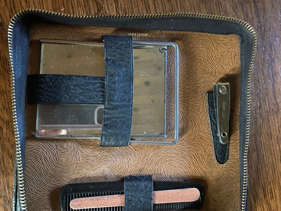 SALE! Gentleman’s Travel Set c1900s Leather Dopp Ki… - Gem