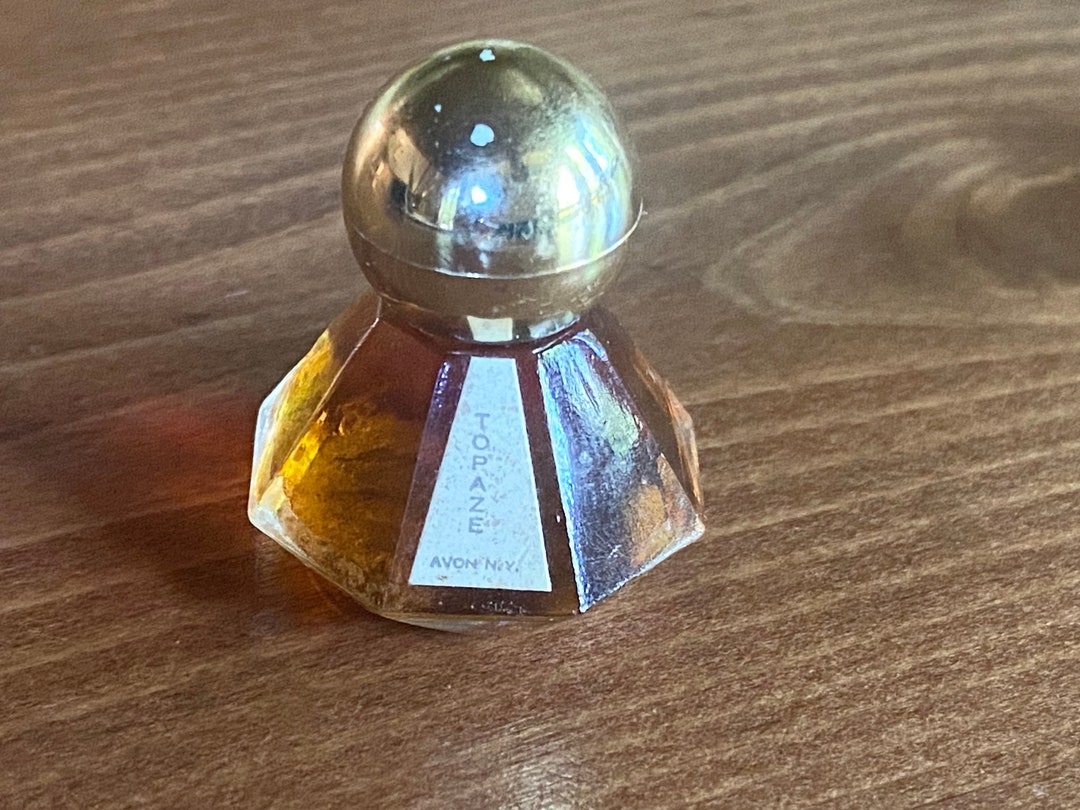 Avon Topaze Miniature Perfume Bottle RARE Vintage Collectable C1950s - Etsy