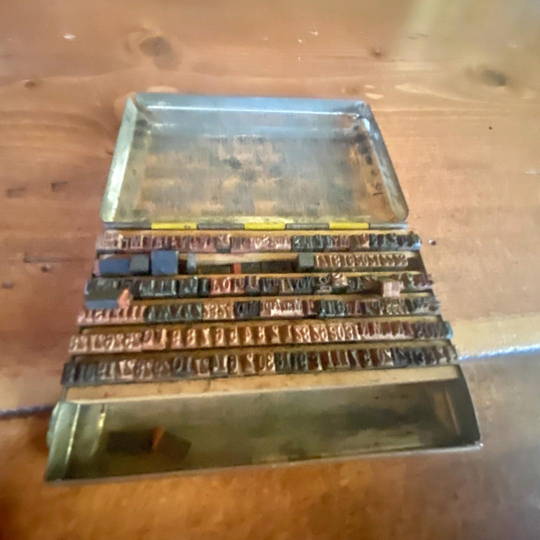 Palmer Method Handwriting Practice Sheets & 1920s Rubber Letterpress ...