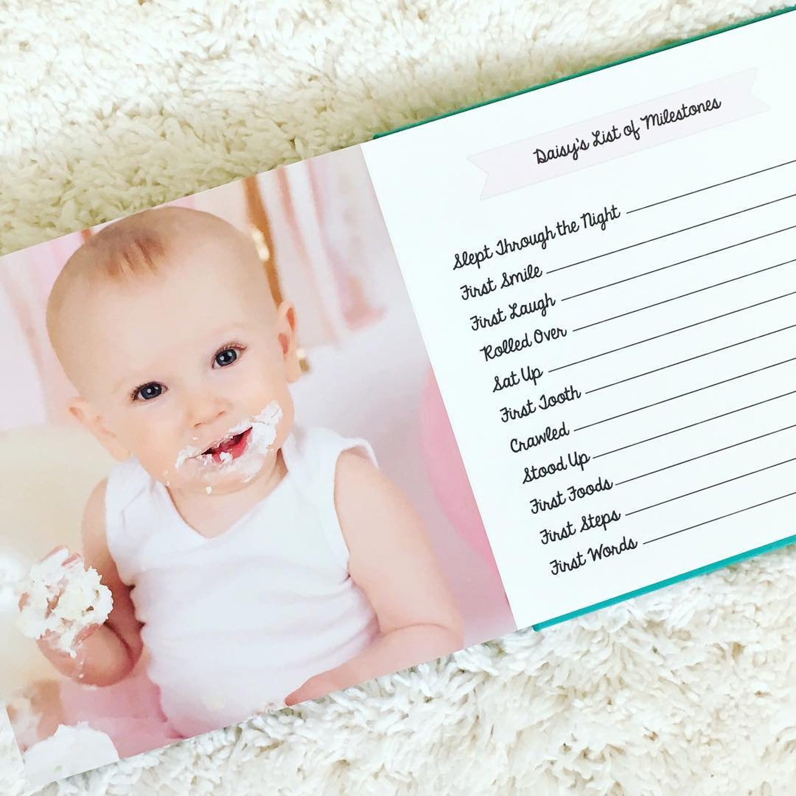 Custom Baby Photo Album | Baby Photo Book | First Birthday Ideas ...