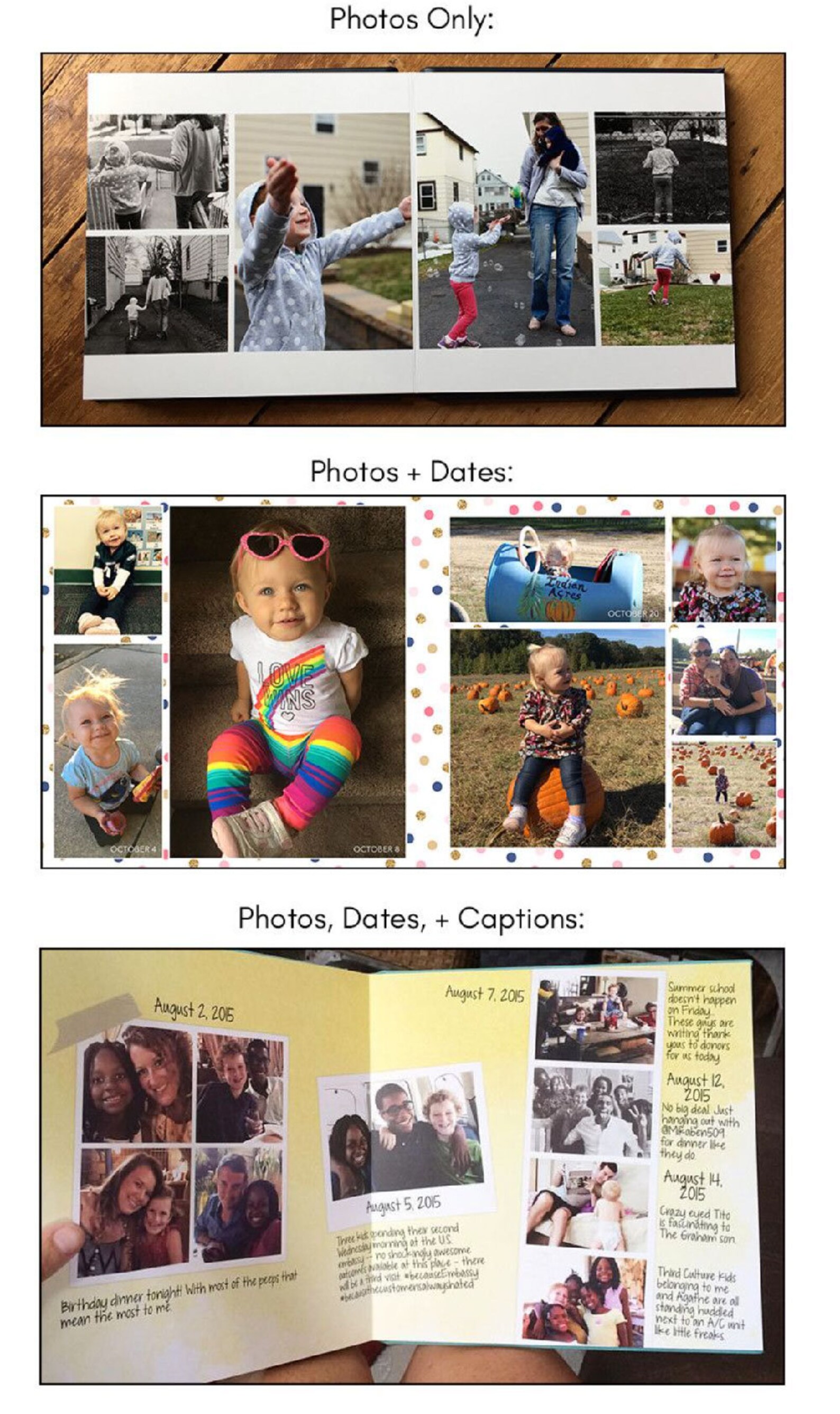 Custom Family Photo Book Yearly Photo Book Family Photo - Etsy