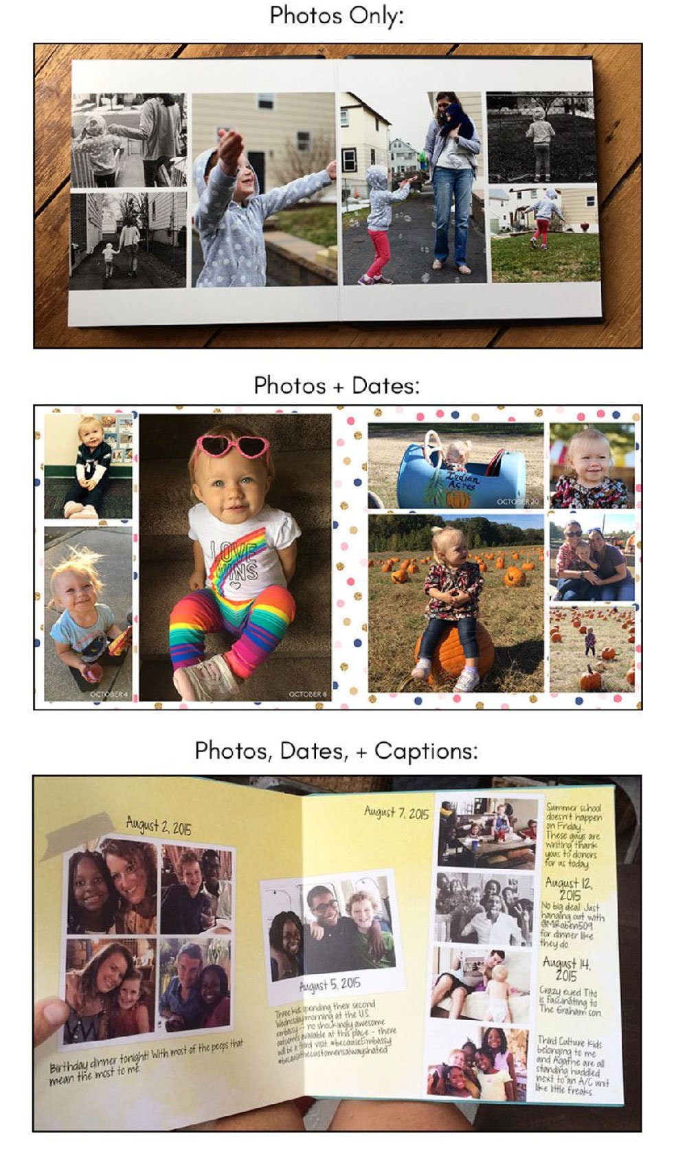 Custom Family Photo Book Yearly Photo Book Family Photo - Etsy