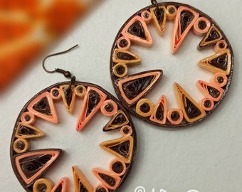 Quilled Paper Dangle Earrings - Etsy