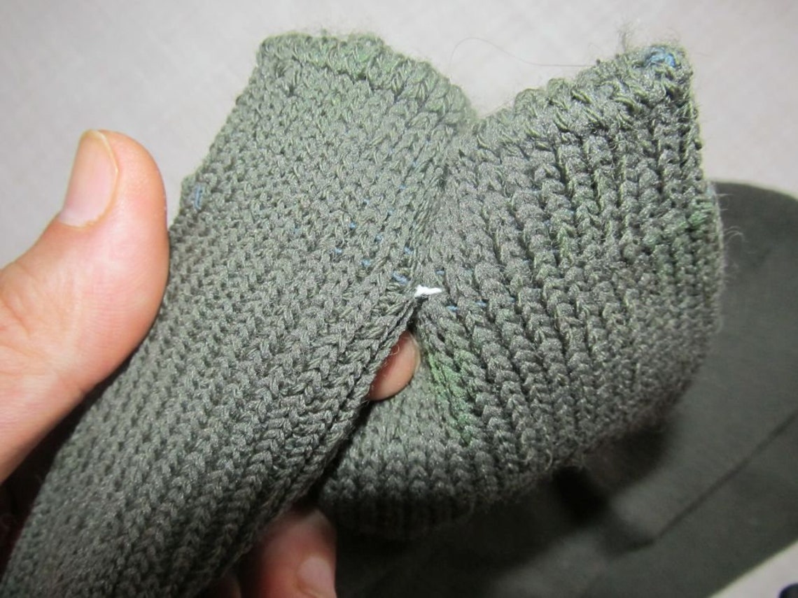 Vintage Military Socks / Knee High Socks / Dark Olive Green / Military ...