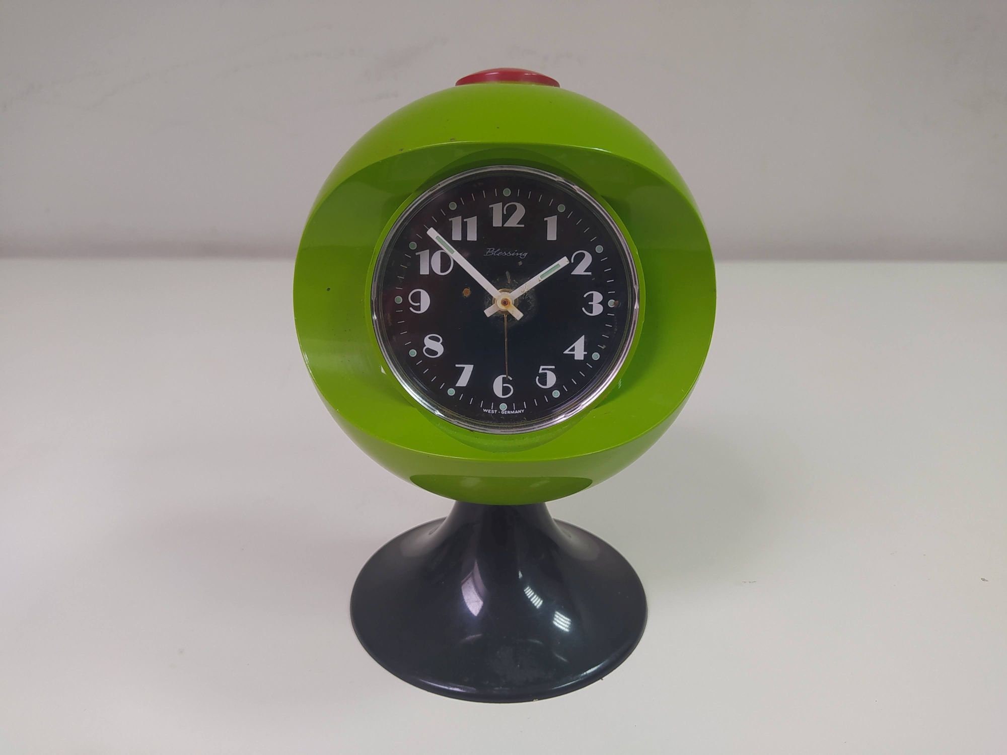 Space Age BLESSING Alarm Clock / Atomic Age Clock / Mid Century Clock ...