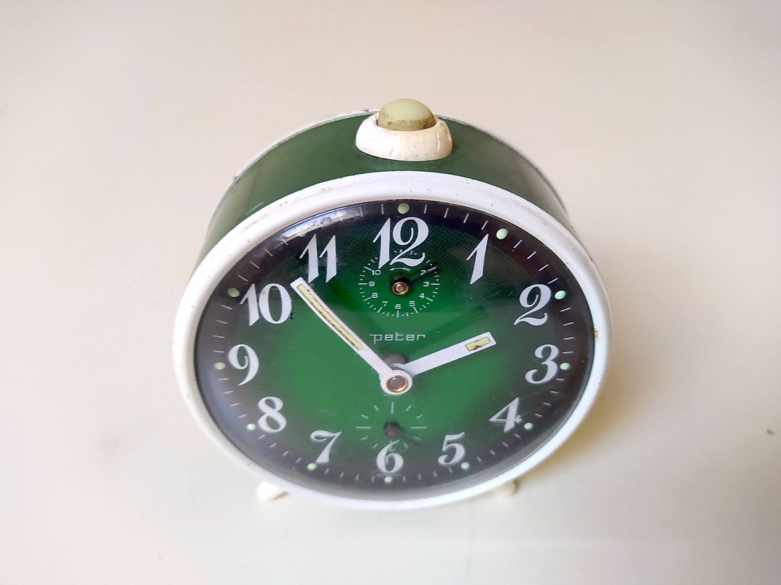Peter Alarm Clock Made in Germany / Mid Century Wind-up Clock - Etsy