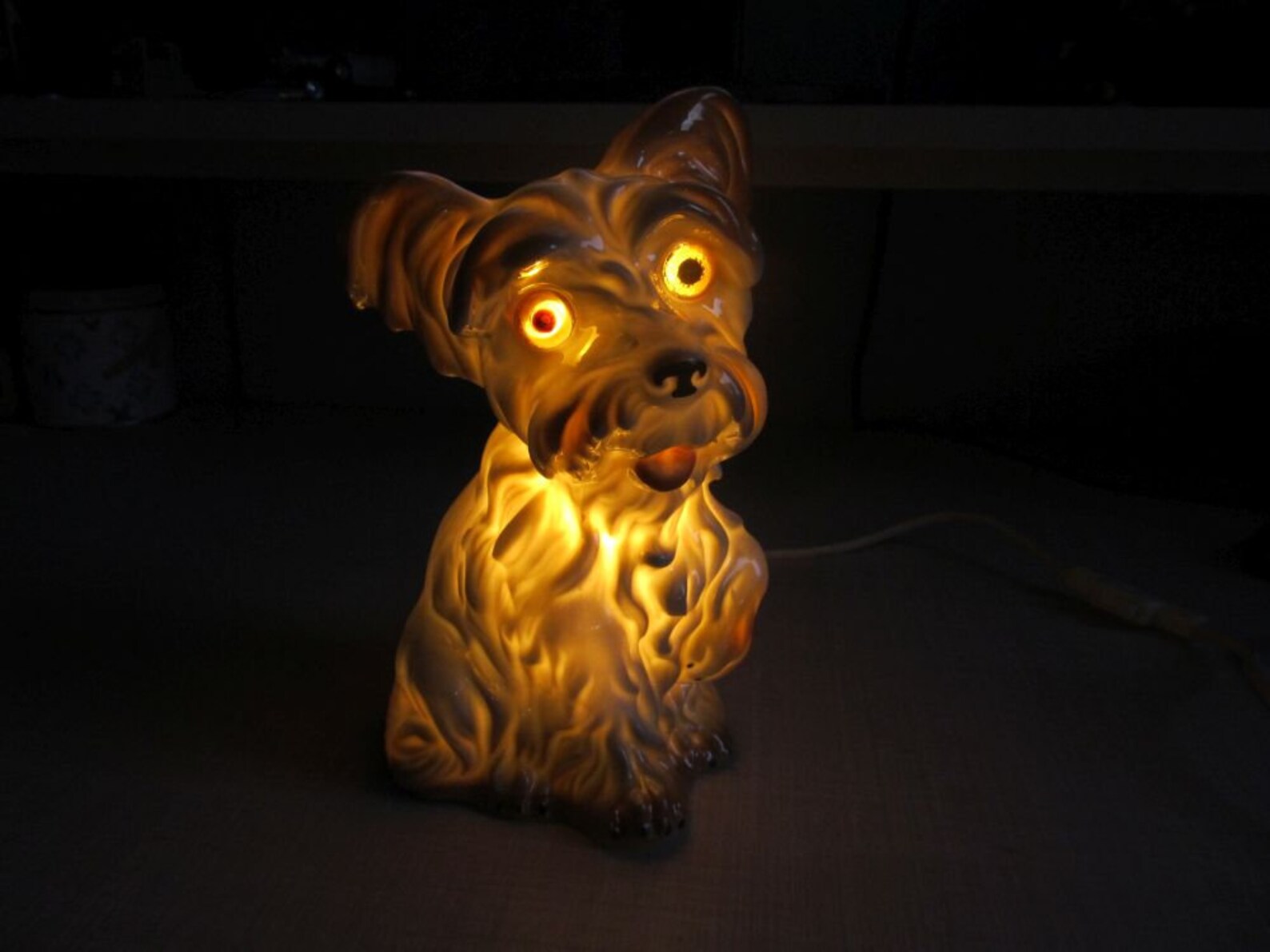 Vintage Perfume Dog Lamp, Night Light, Germany - Etsy