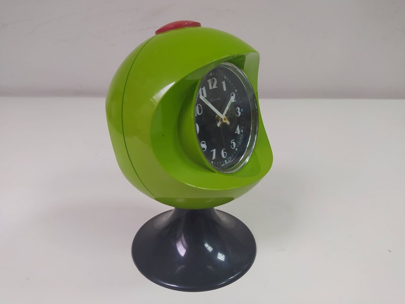 Space Age BLESSING Alarm Clock / Atomic Age Clock / Mid Century Clock ...