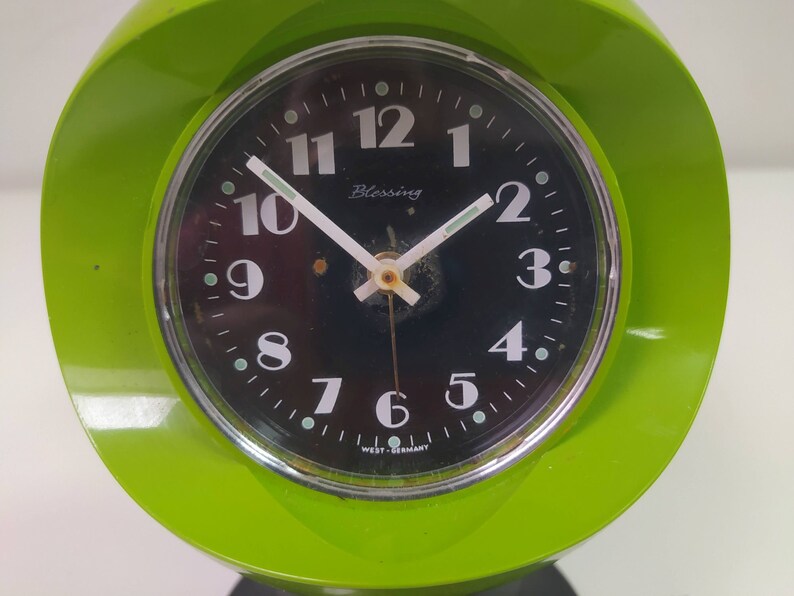 Space Age BLESSING Alarm Clock / Atomic Age Clock / Mid Century Clock ...
