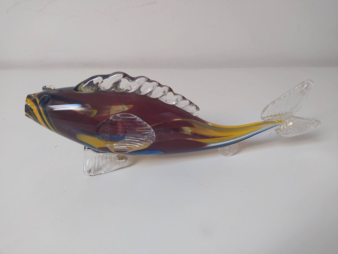 Vintage Hand Blown Murano Glass Fish - Etsy