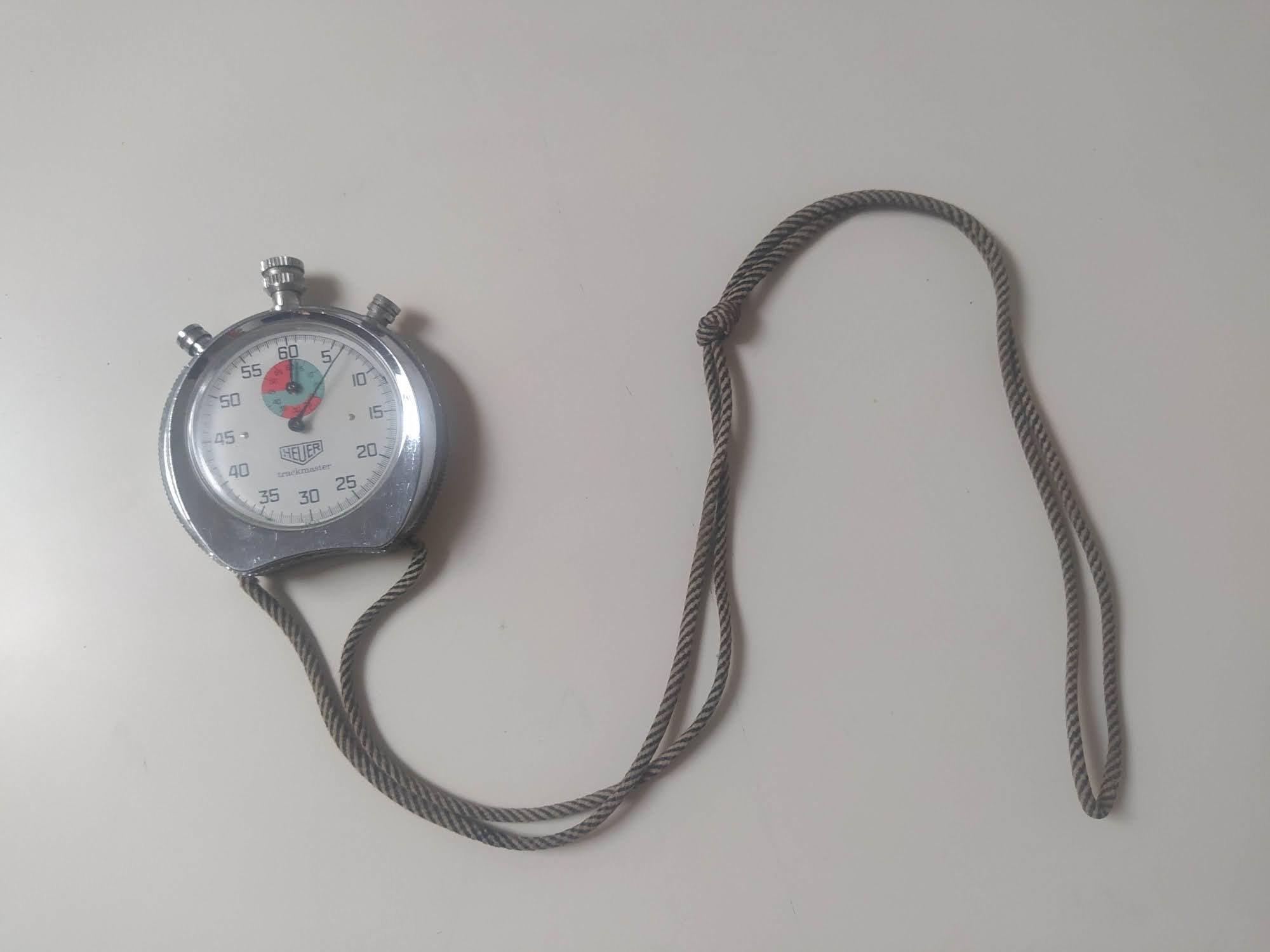 Vintage Heuer Wind-up Trackmaster Stopwatch Chrome / Made in ...