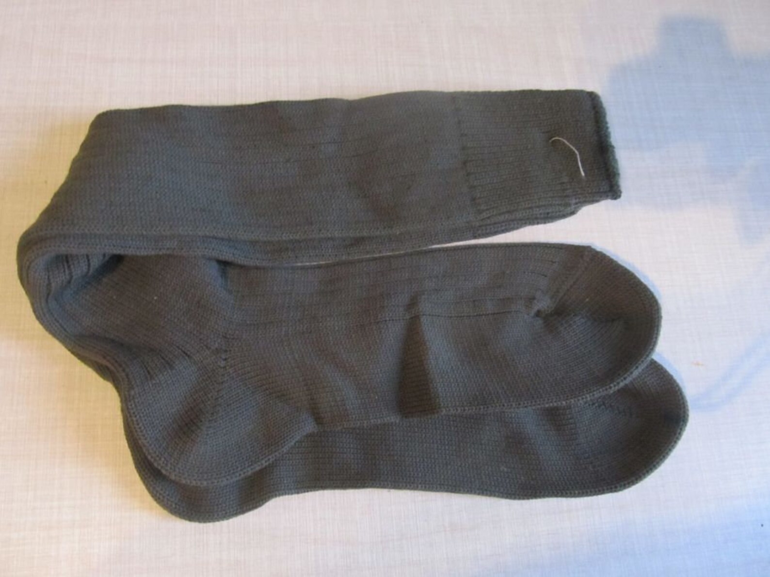 Vintage Military Socks / Knee High Socks / Dark Olive Green / Military ...