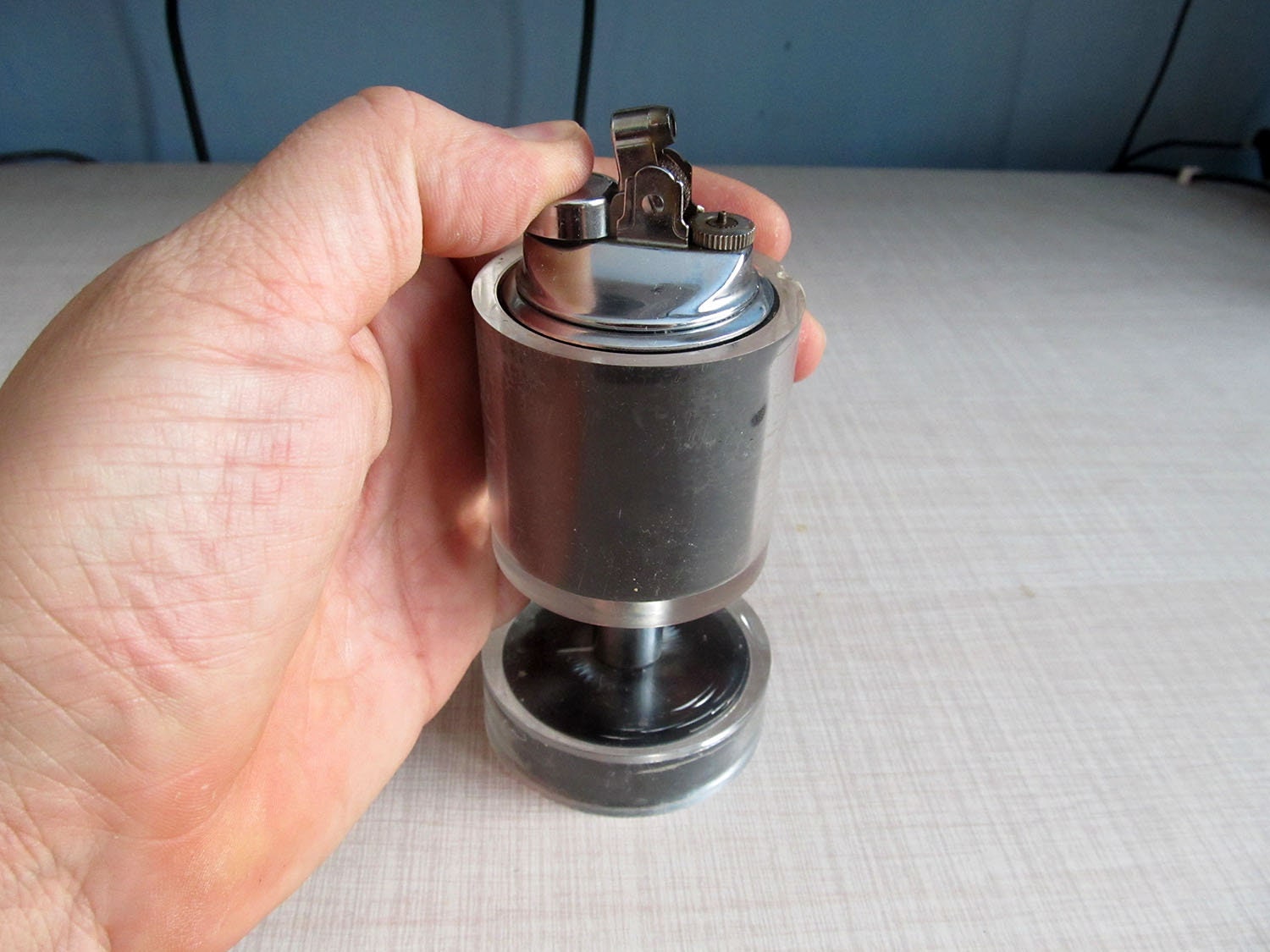 Vintage Mid Century Modern Large Table Lighter - Etsy