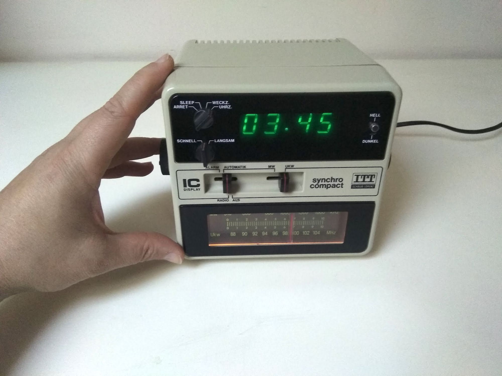 Rare ITT Schaub Lorenz Synchro Compact Clock Radio / | Etsy