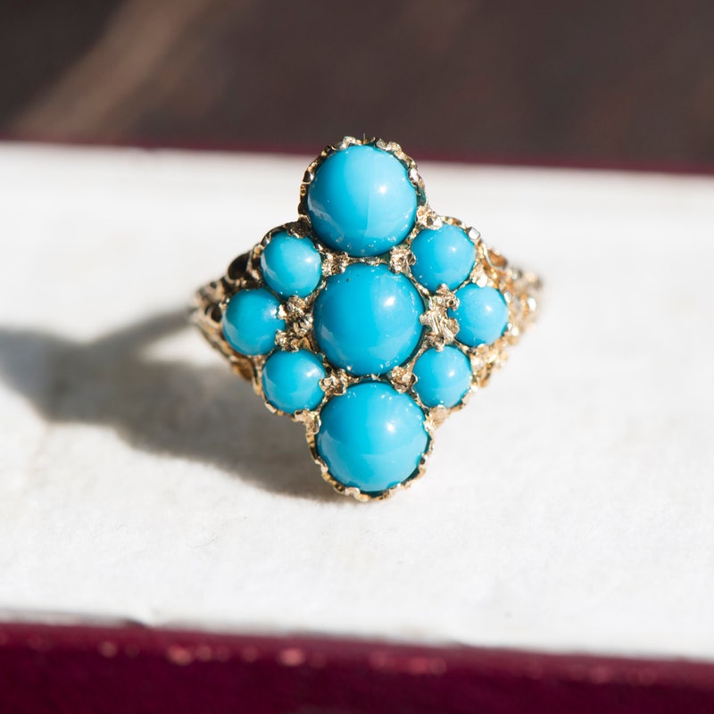 Turquoise Gold Ring - Etsy