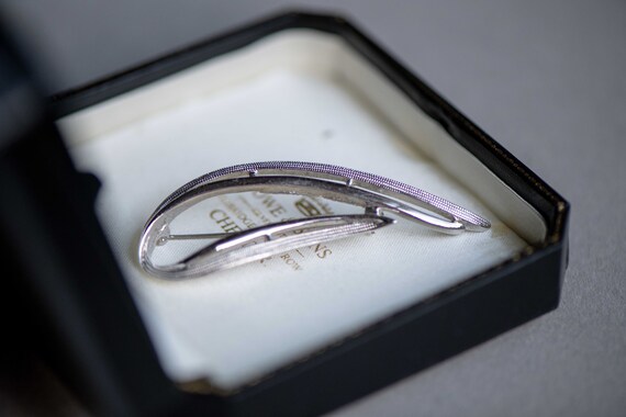 Vintage Circa 1970s silver tone brooch signed Sarah C… - Gem