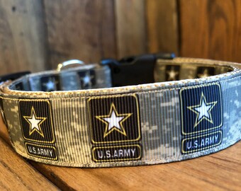 Army dog collar | Etsy