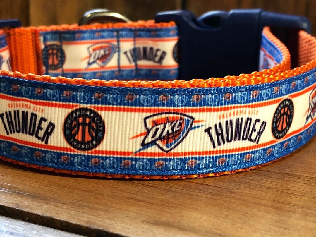 OKC Thunder Inspired Dog Collar/oklahoma City/nba/thunder/adjustable ...