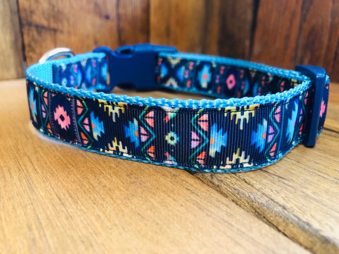 Southwest Aztec Design Dog Collar - Etsy