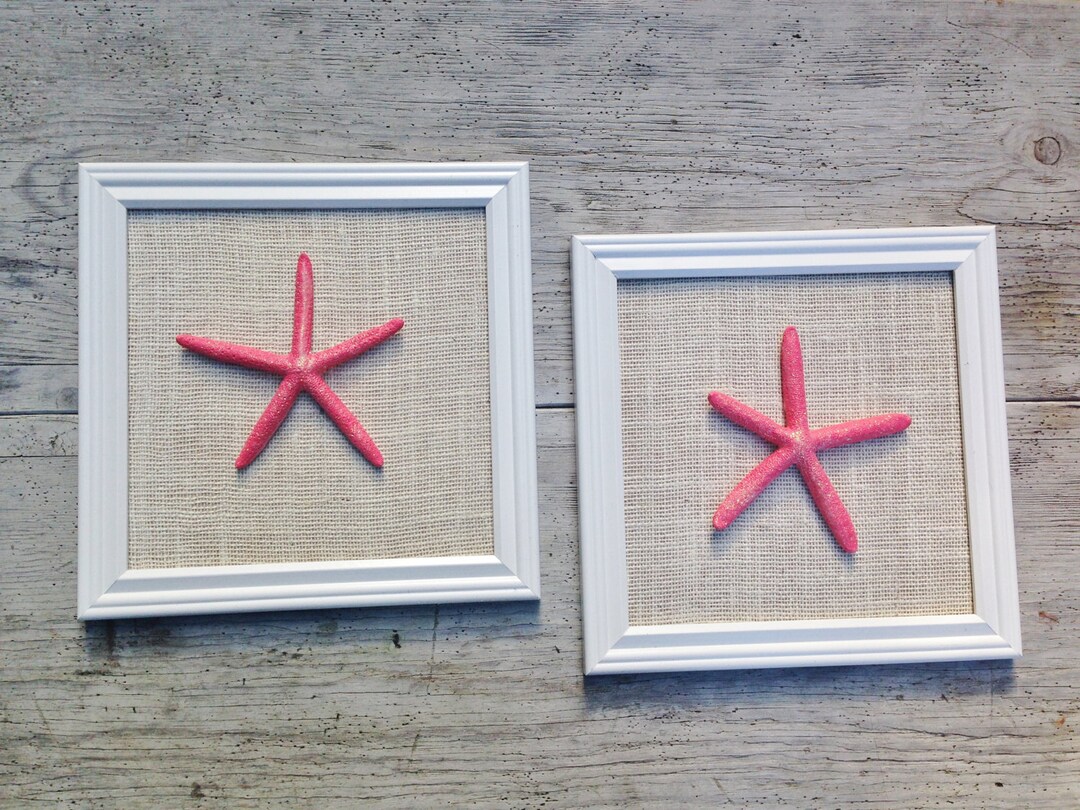 Set of 2 - 12 X 12 Inch Starfish Wall Decor Beach Seaside Nautical Wall ...