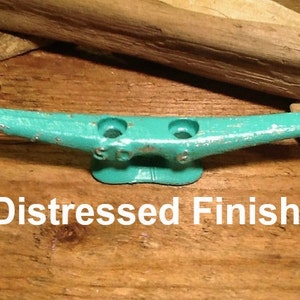 6 Inch Boat Cleat High Gloss or Distressed Finish Dock Cleats Beach ...