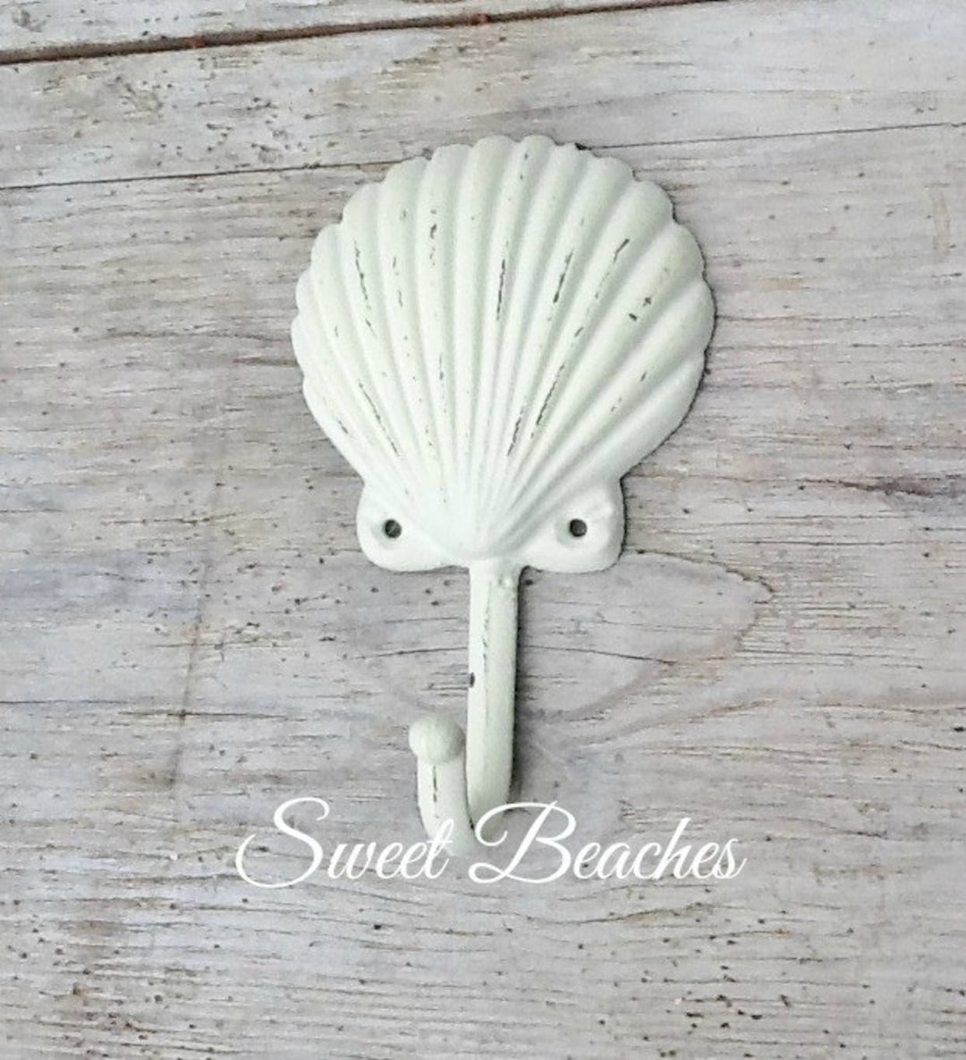 Shell Hook Clothes Towel Beach Seaside Resort Nautical Ocean Sea Decor ...
