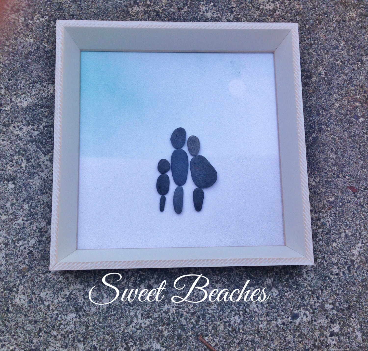 Pebble Art " Bump " Beach Decor Stone Rock People Baby Shower Gift - Etsy