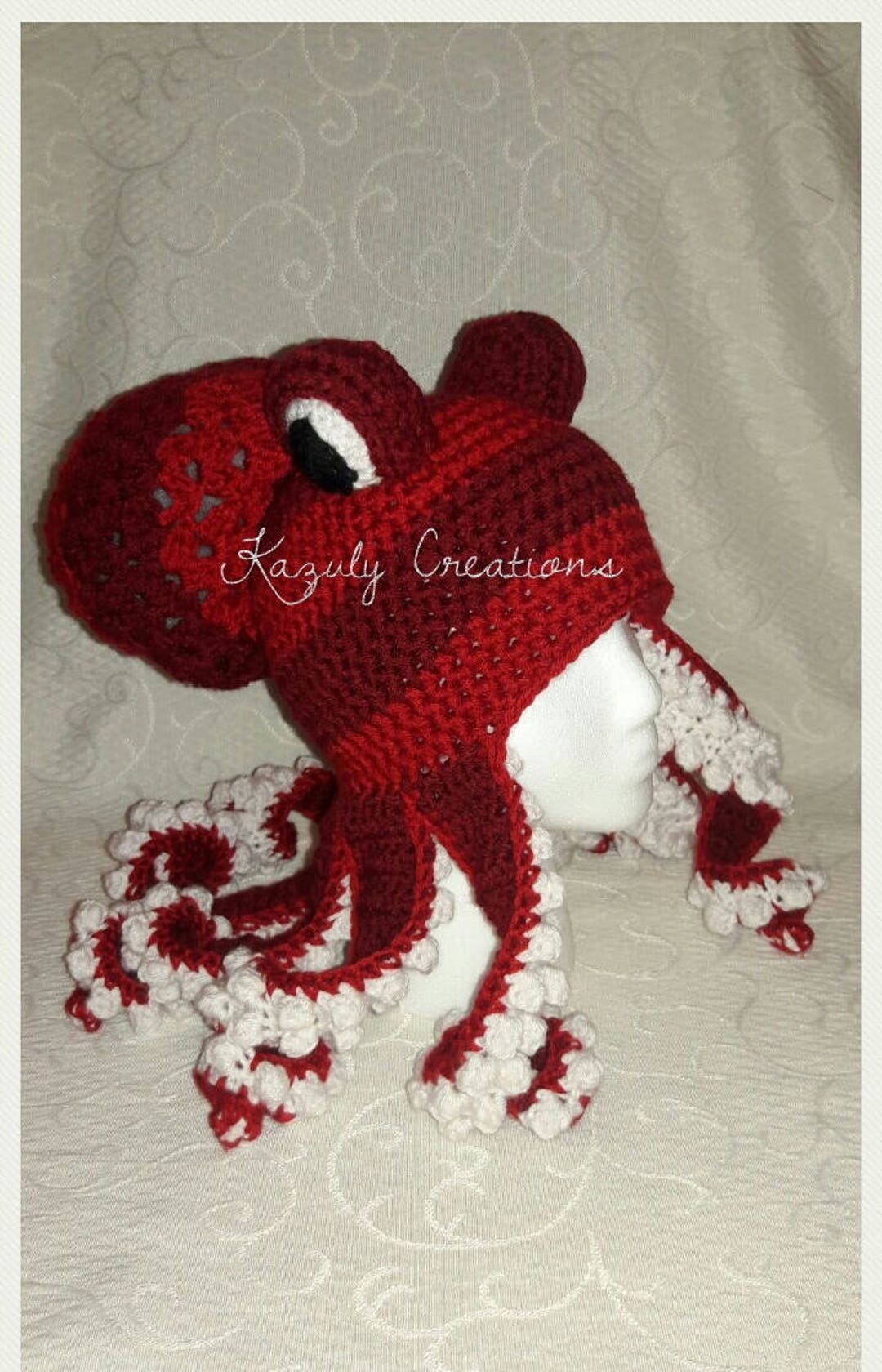 Choose Your Color Crochet Octopus Hat, Custom Handmade Octopus Beanie ...
