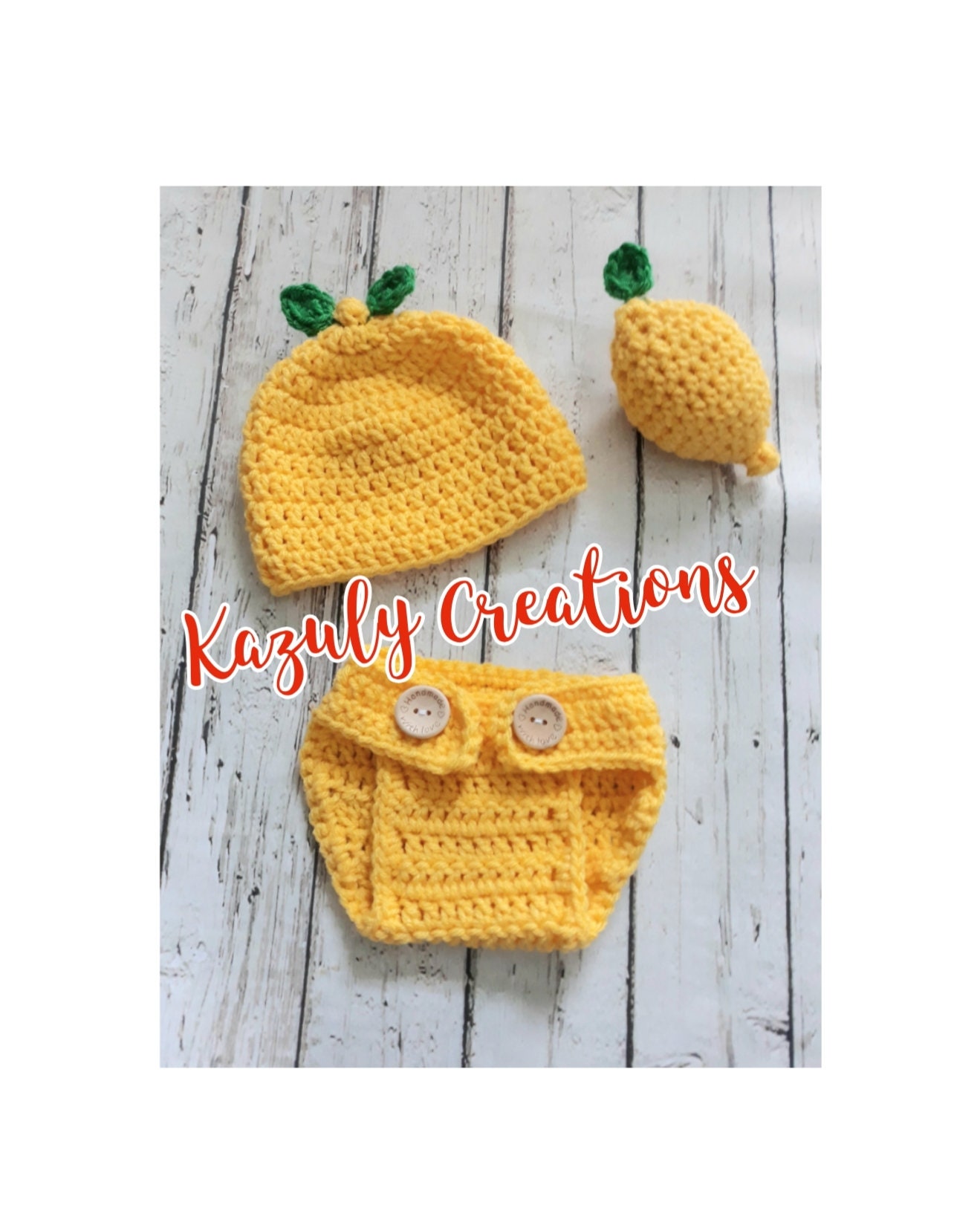 Lemon Baby Photo Prop Lemon Newborn Crochet Outfit Lemon - Etsy