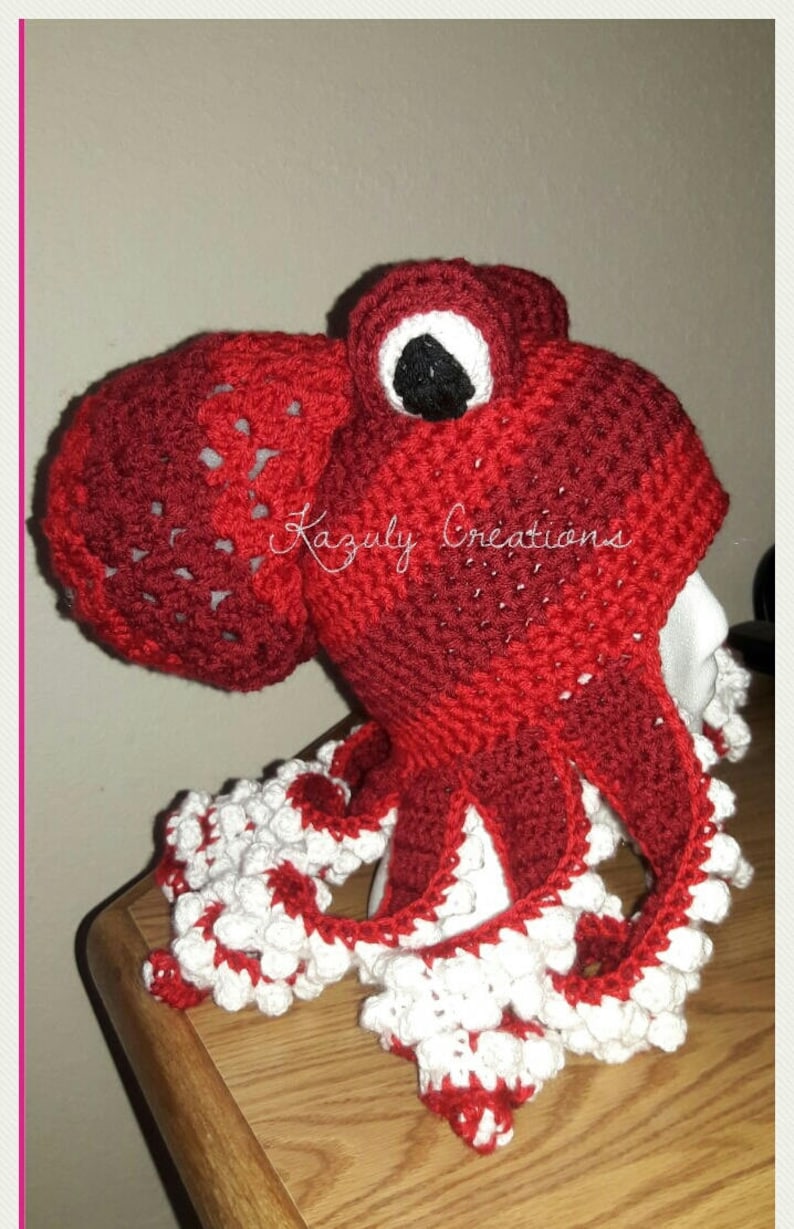 Choose Your Color Crochet Octopus Hat Beanie Custom Made - Etsy