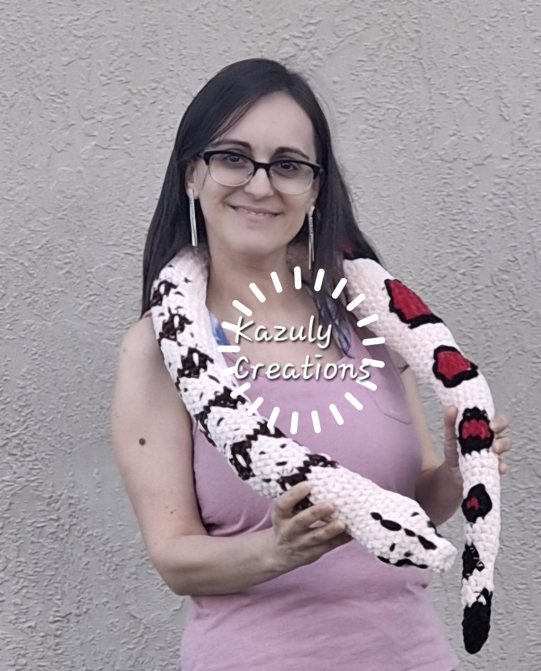 Crochet Red Tailed Boa Snake Plushie: Soft Amigurumi Stuffed Animal - Etsy