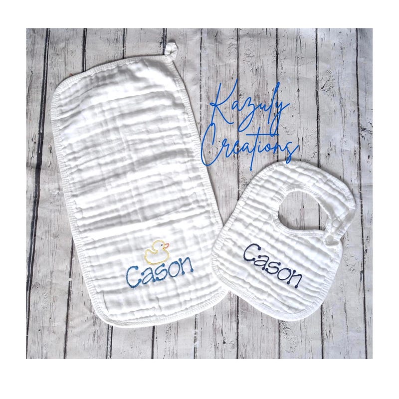 Custom Bib and Spit Rag - Etsy