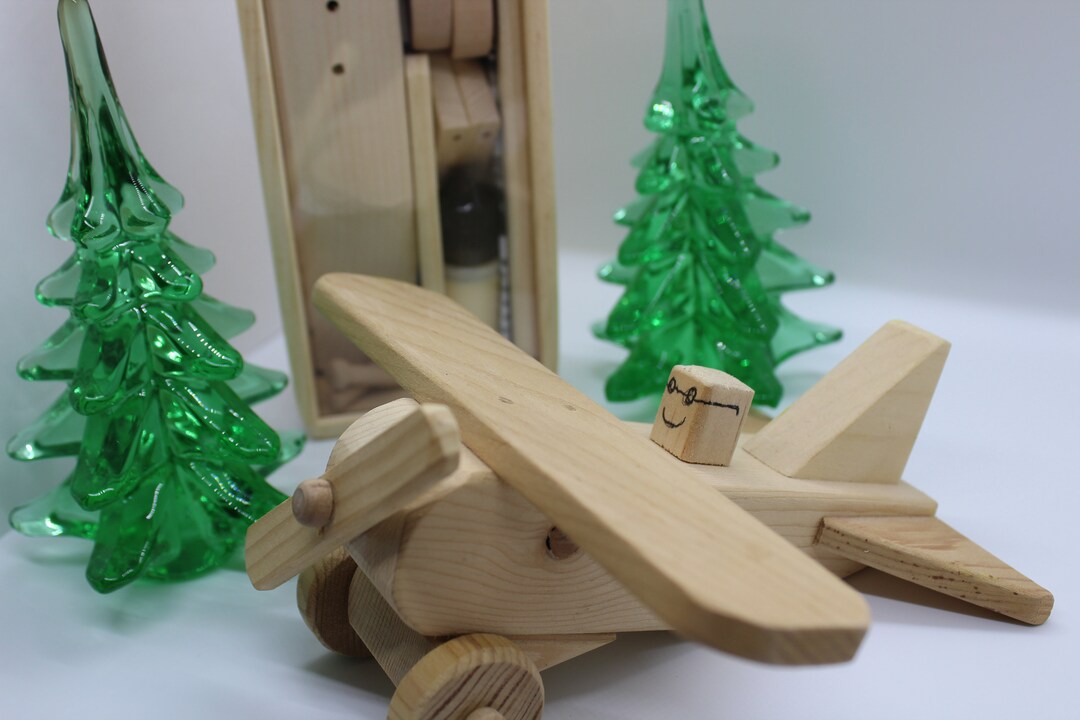 Plane Model Kit in a Wood Box. DIY Everything Included Project. Build ...