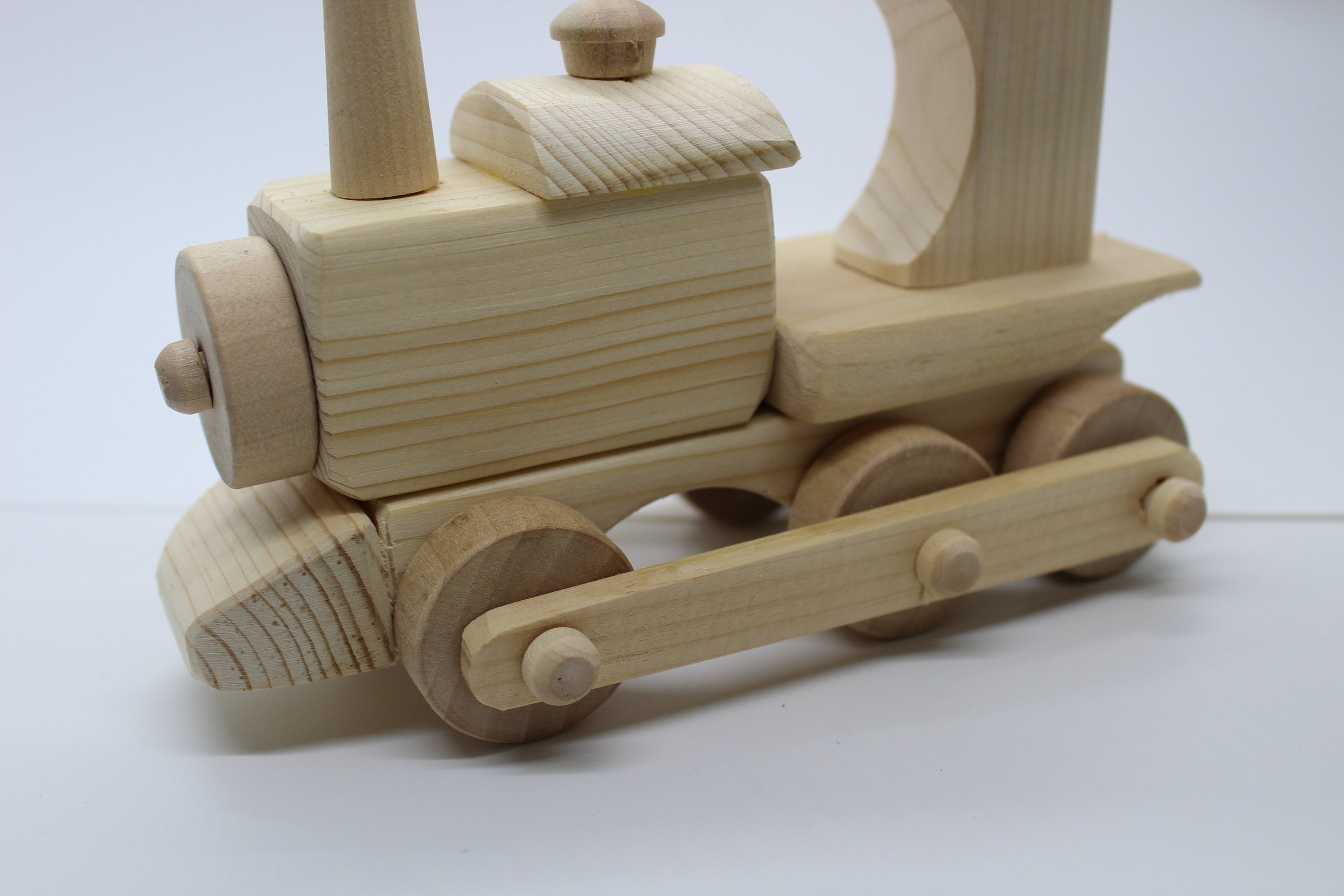 Wooden Train 2 Car Model Kit. DIY This is a 2 Box Set. the Train Uses ...