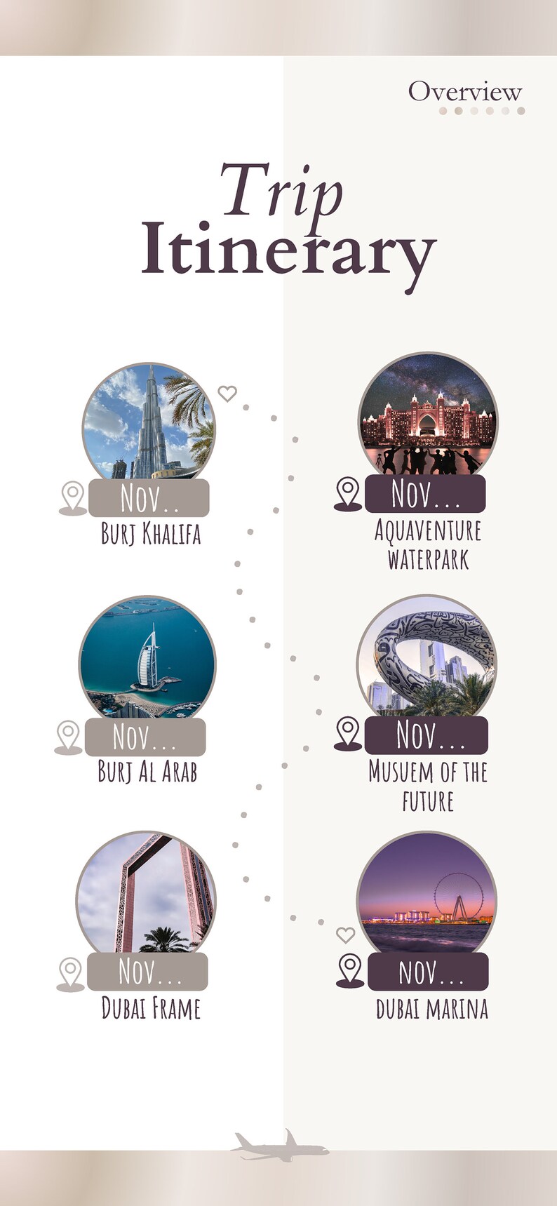 Dubai, UAE Travel Itinerary - Etsy