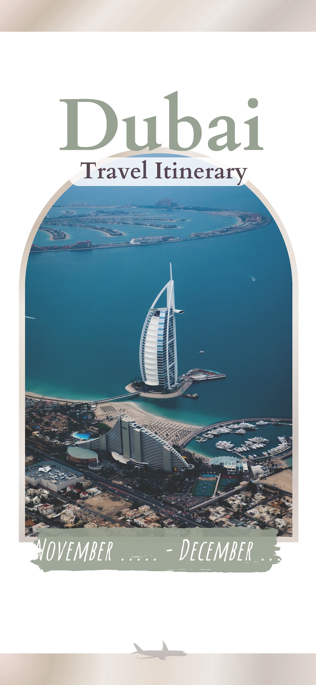 Dubai, UAE Travel Itinerary - Etsy