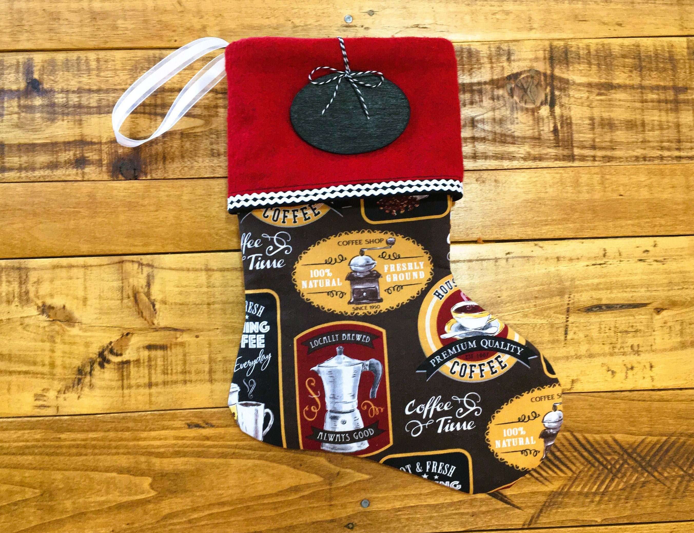Personalized Coffee Stocking - Etsy
