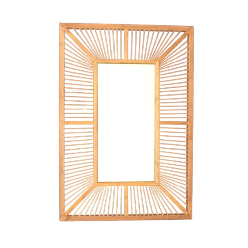 Rattan Arch Mirror Wicker Woven Mirror Bamboo Frame Mirror | Etsy