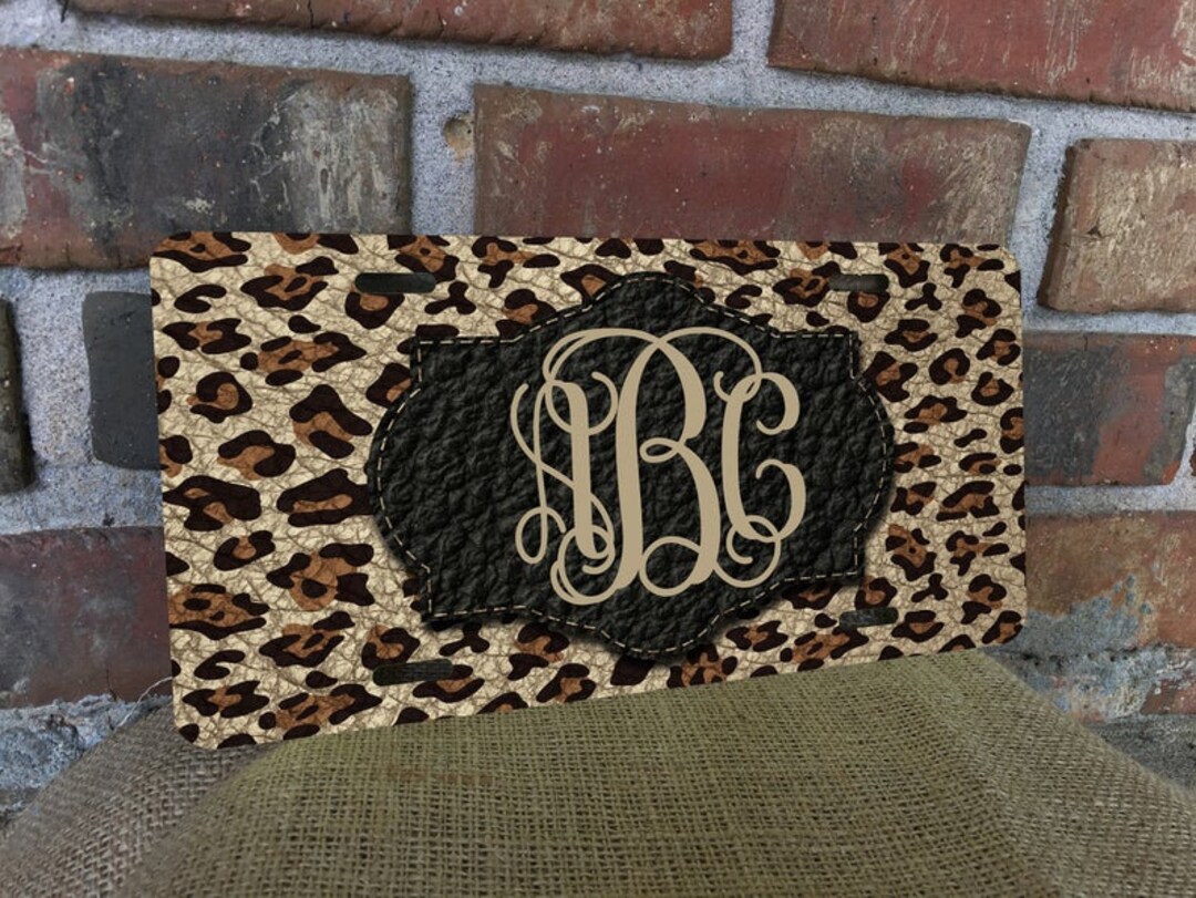 License Plate,leopard Print License Plate, Leopard Print Plate,leopard ...
