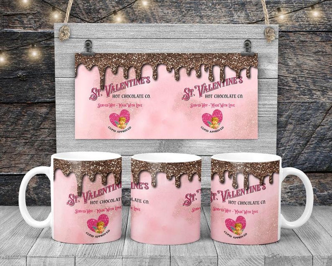 Valentines Day Mug,hot Choccolate Mug,pink Mug,hot Coco Mug,valentines ...