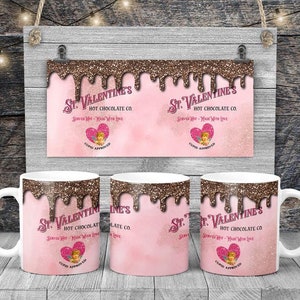 Valentines Day Mug,hot Choccolate Mug,pink Mug,hot Coco Mug,valentines ...