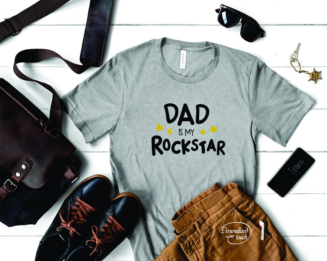 Dad is My Rockstar Shirt,rockstar Dad Shirt,father's Day Shirt,dad ...
