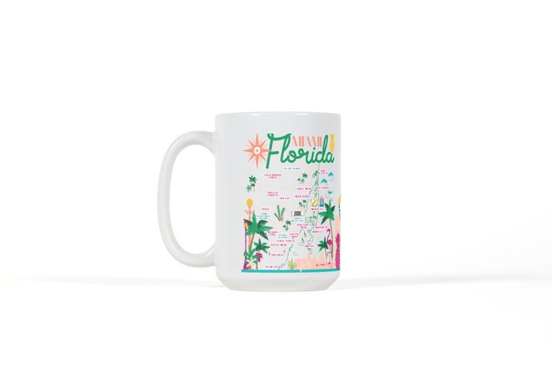 Miami Florda Mug,miami Mug,florida Mug,miami City Mug,mimi Gift,miami ...
