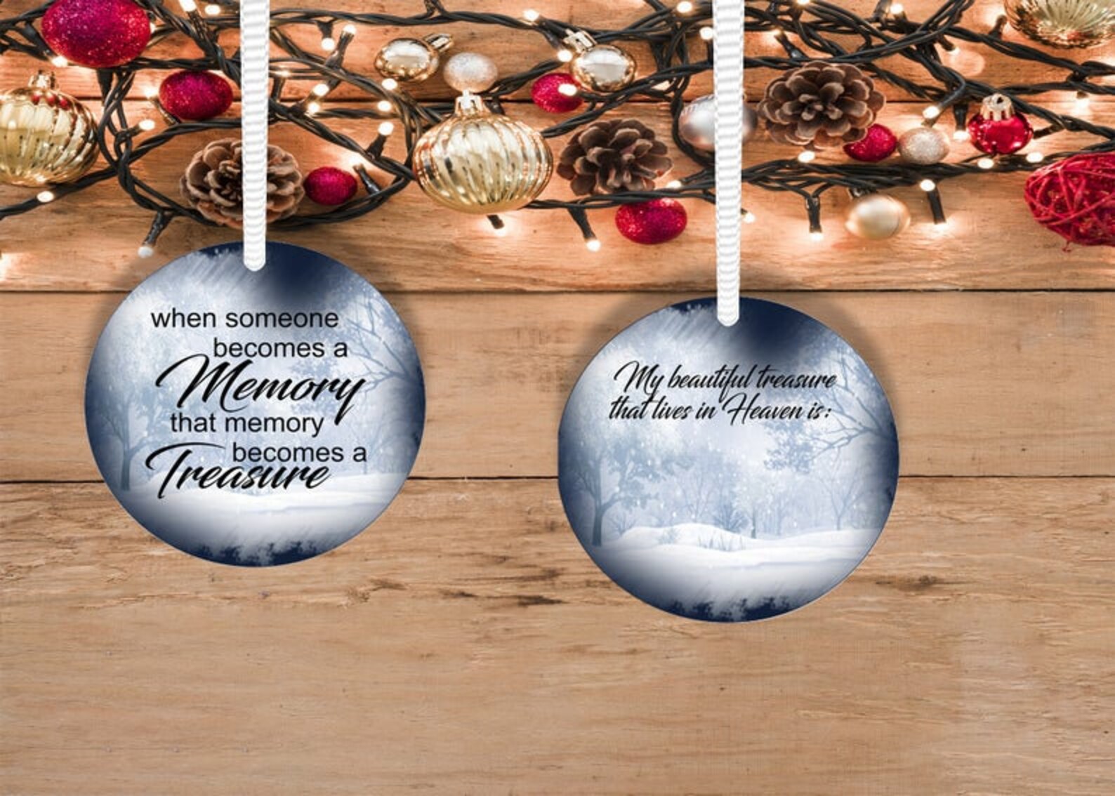 Treasured Memory Ornament,memorial Ornament,personalized Ornament ...